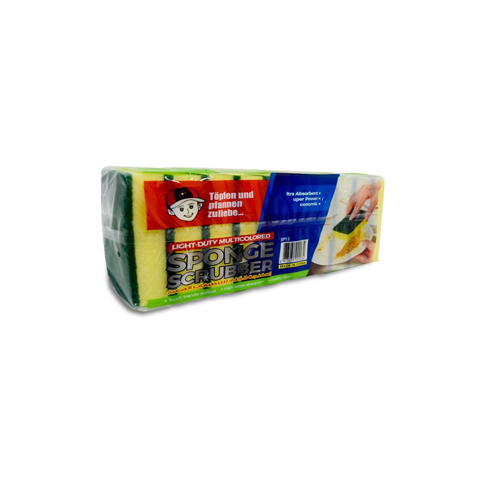 Heavy Duty Sponge With Scouring Pads
