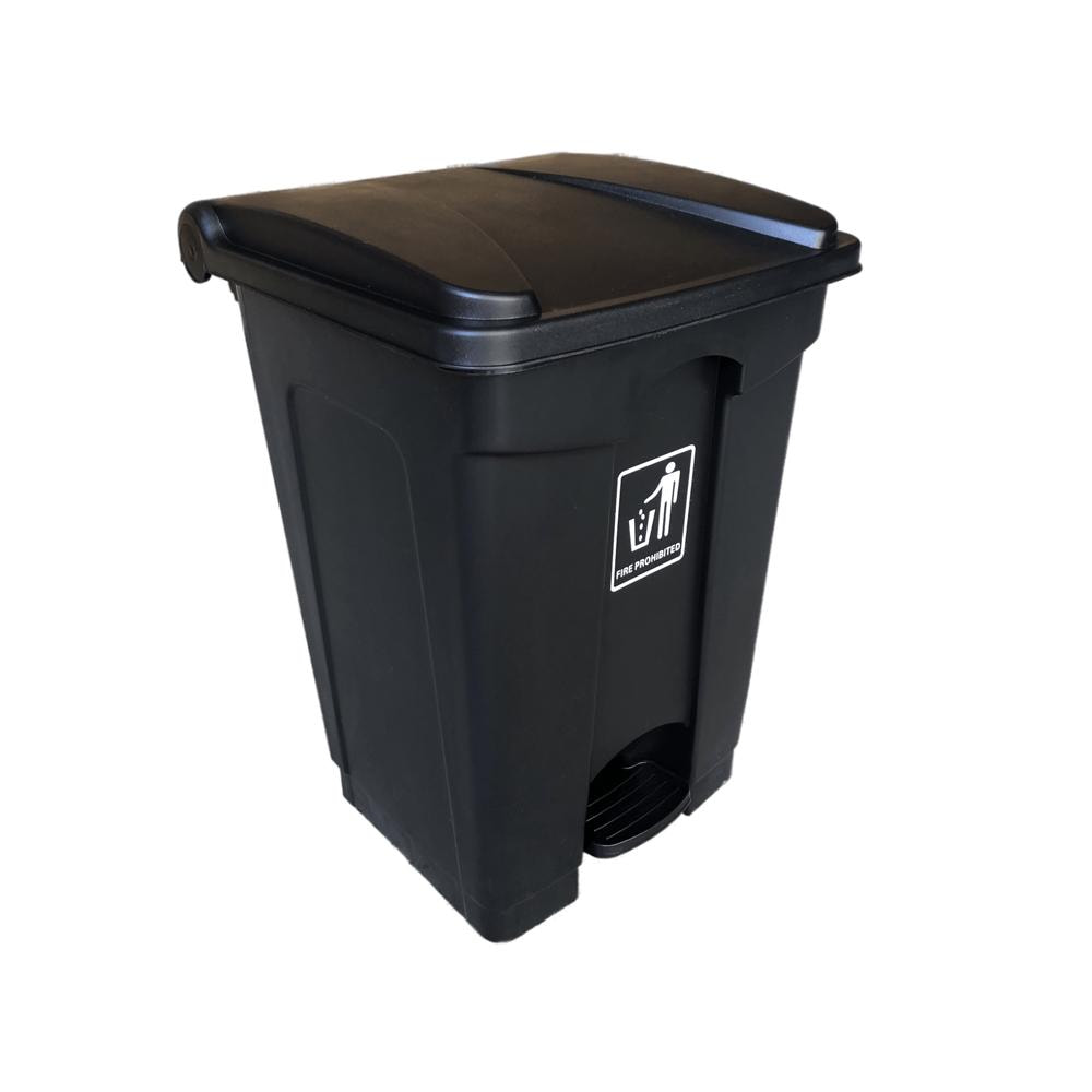 EK Plastic Garbage Bin | 45LTR | Black