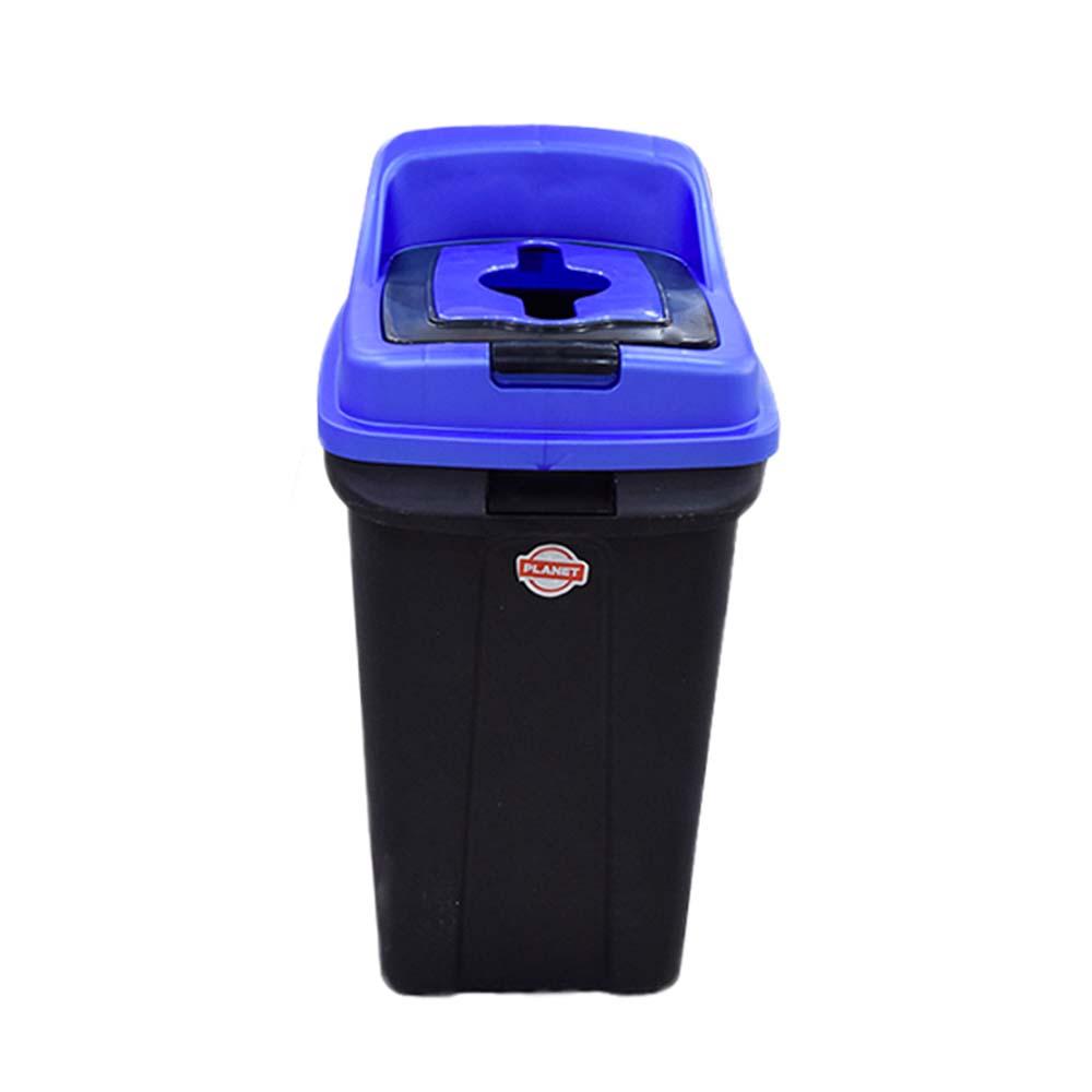 AKC Re Cycle Mix Top Garbage Bin| 70 LTR Black