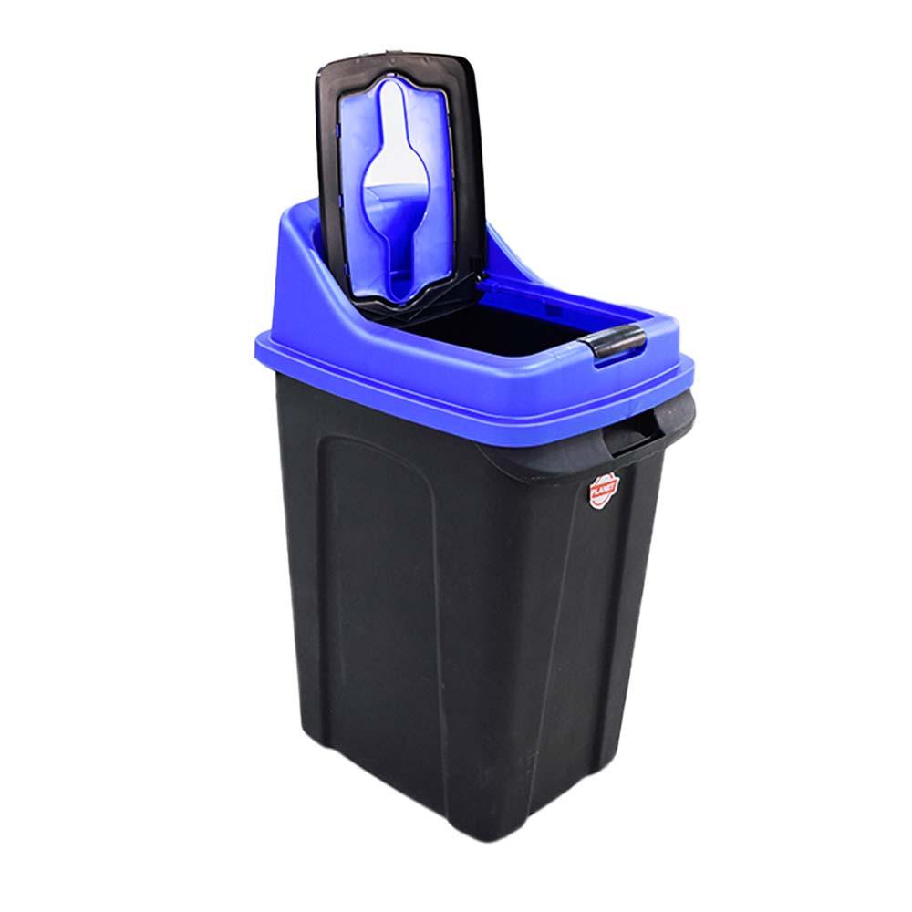 AKC Re Cycle Mix Top Garbage Bin| 70 LTR Black