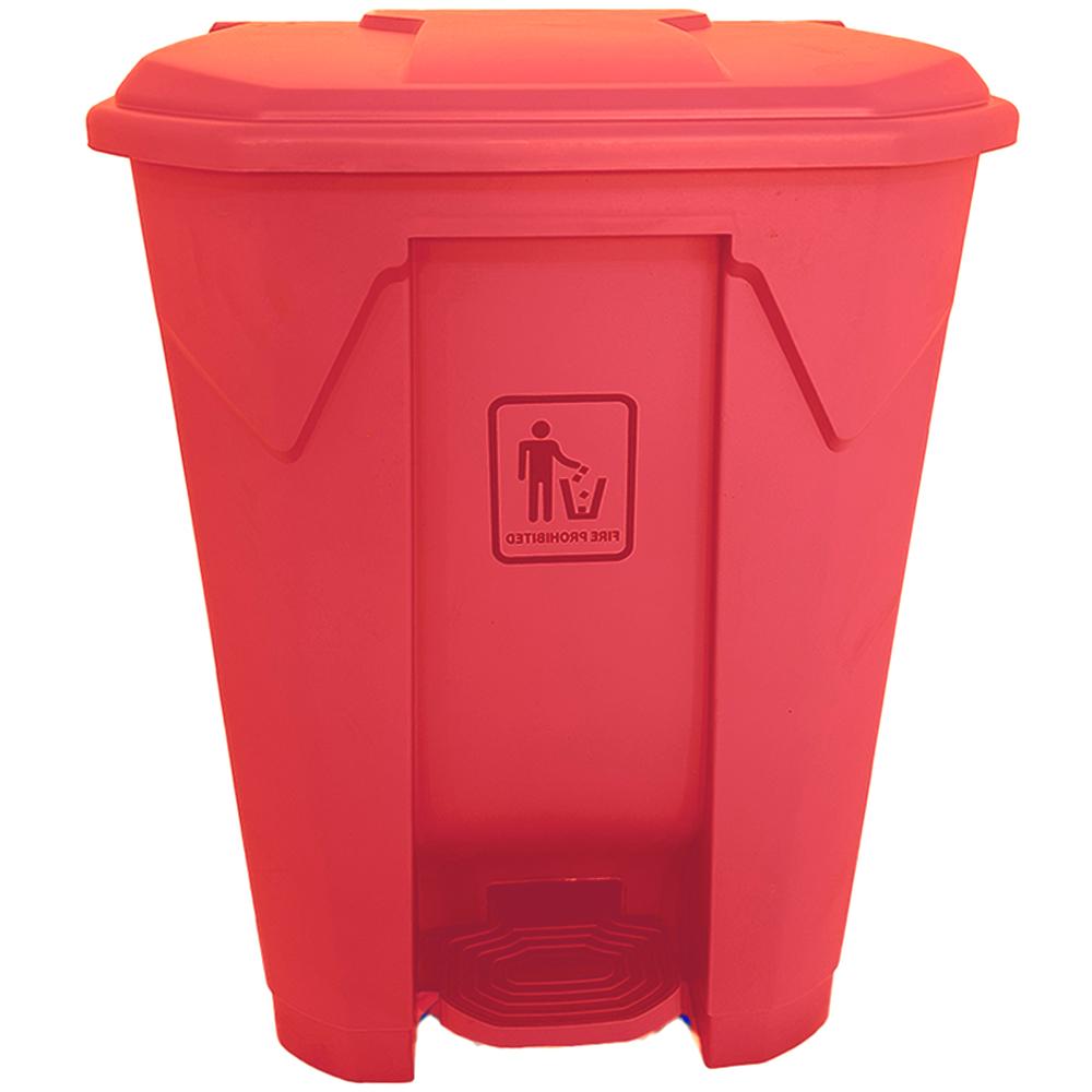 AKC Plastic Garbage Bin | 87LTR | RED