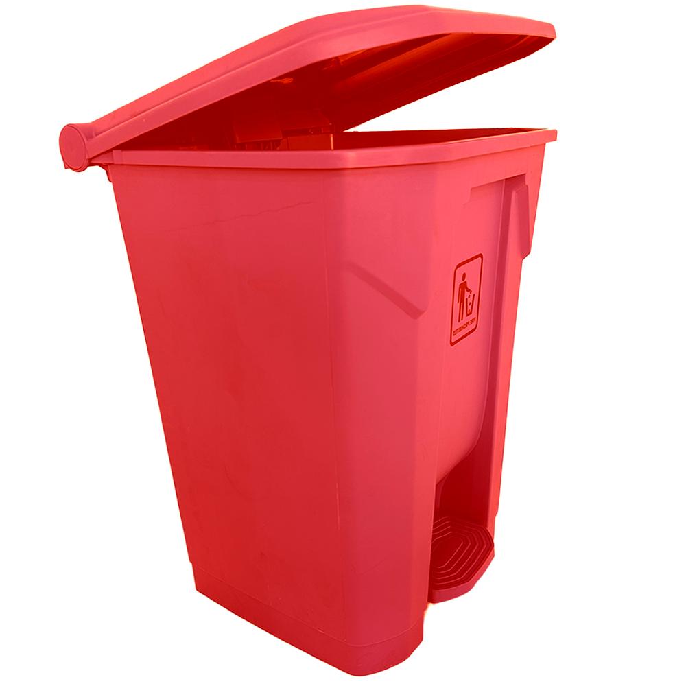 AKC Plastic Garbage Bin | 87LTR | RED
