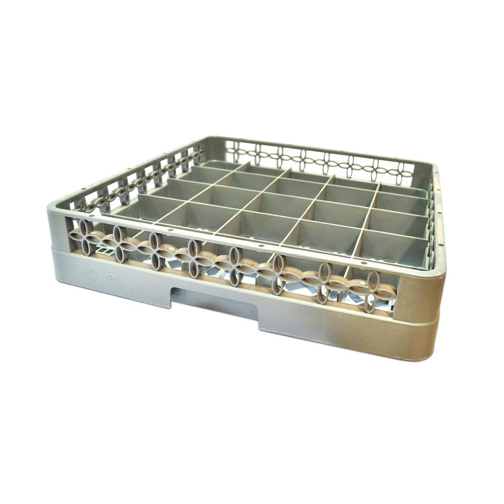 Plastic Gray 25 Compartment Glass Rack | Gray