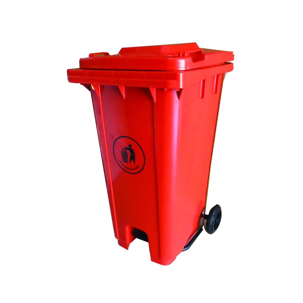 AKC | Modern Garbage Bin | 240LTR | RED