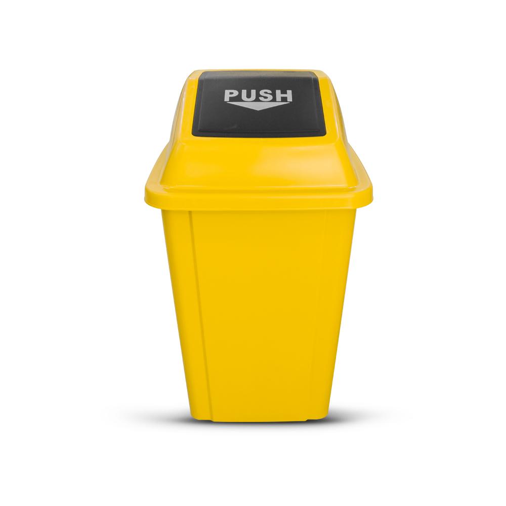AKC Quadrate Garbage Bin | 60LTR | YELLOW