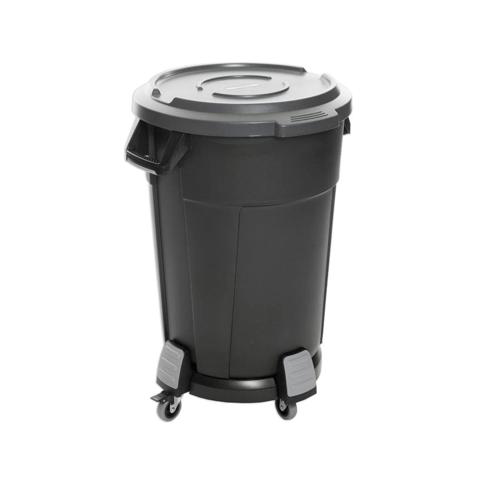 Rothopro | High Quality Round Bin | 120LTR | BLACK