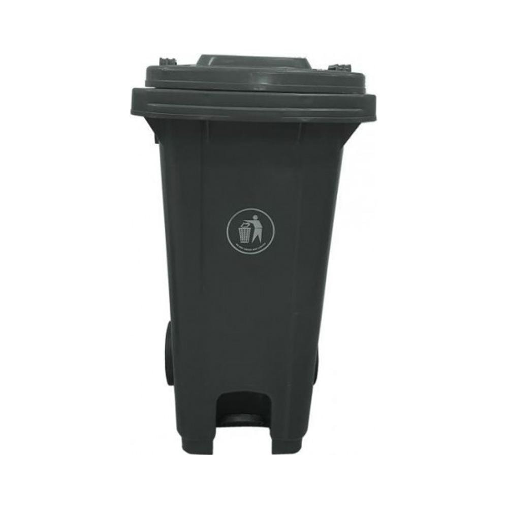 AKC Plastic Garbage Bin | 120LTR | BLACK