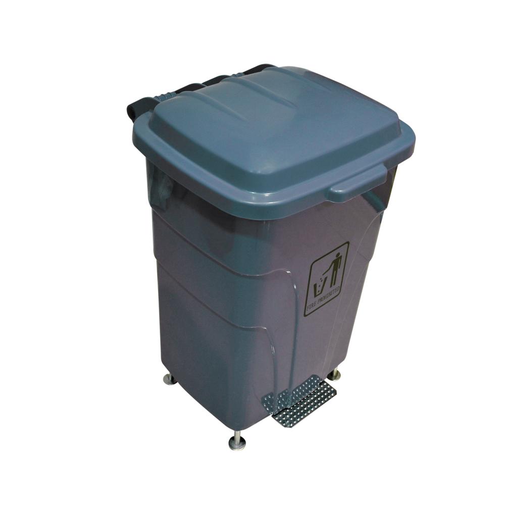 AKC Plastic Garbage Bin | 70LTR | GRAY